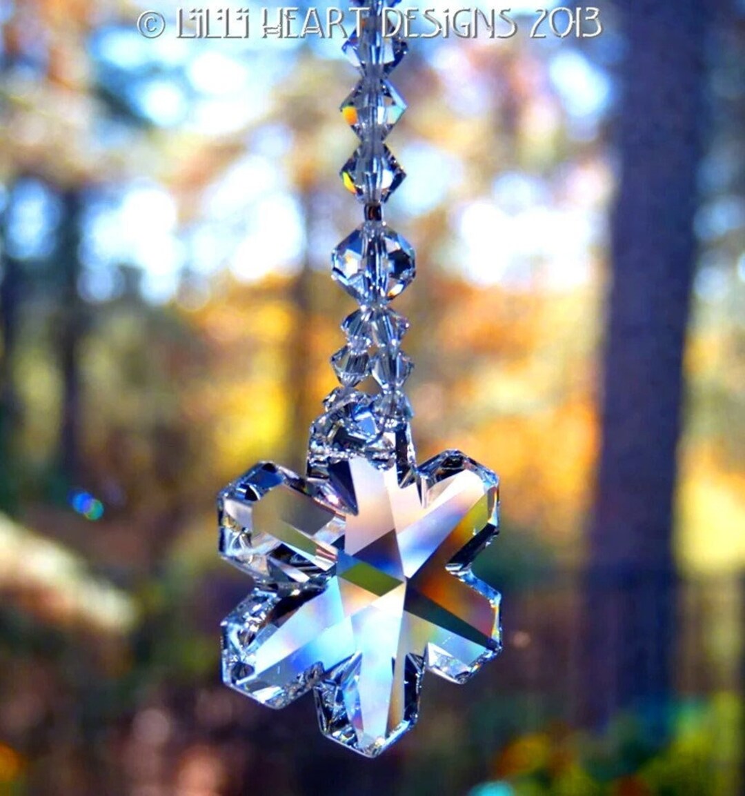 Swarovski Crystal Suncatcher Clear Large 30mm Clear Snowflake on ...