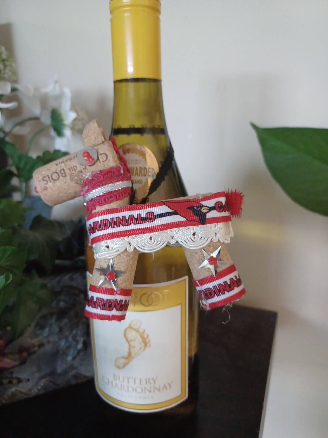 Cardinals Wine Cork Horse Ornament - Etsy