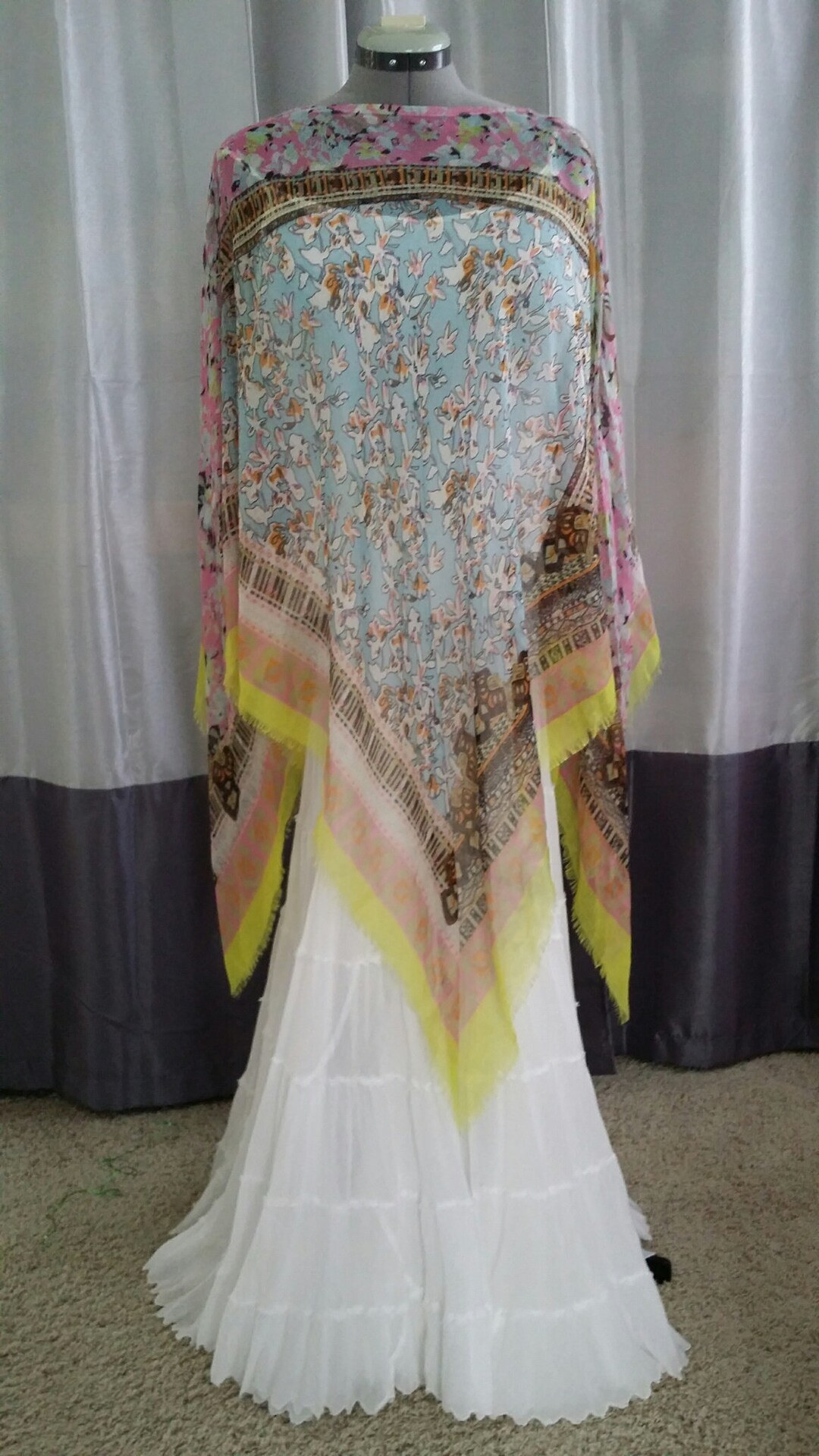 Gorgeous Colorful Long and Flowing Cover Up - Etsy