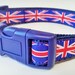 Union Jack - Dog Collar / Pet Accessories / Handmade / Adjustable / Dog ...