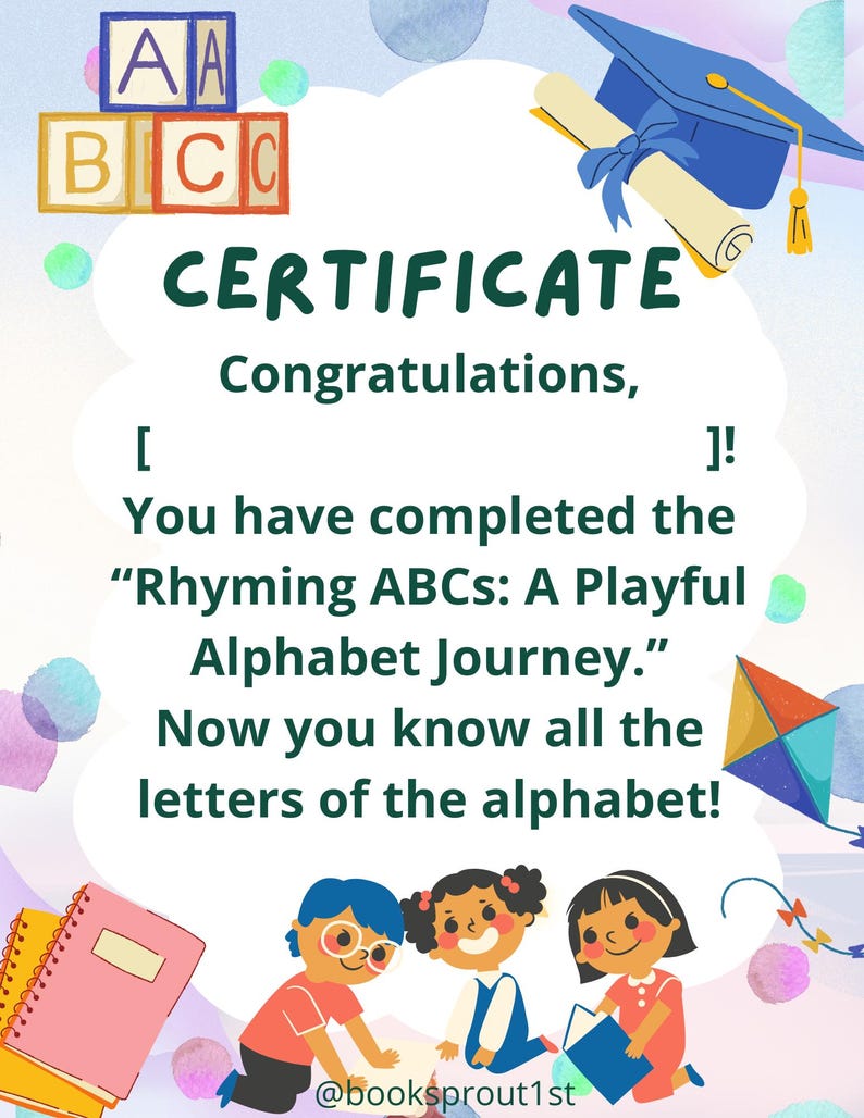 Rhyming Abcs: A Playful Alphabet Journey. - Etsy