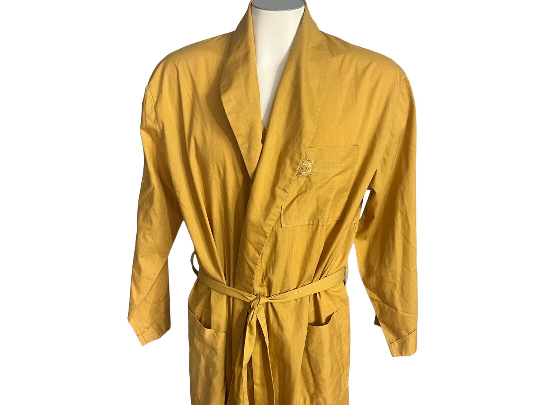Vintage Yellow B.V.O. Men's Robe Mustard Yellow L - Etsy