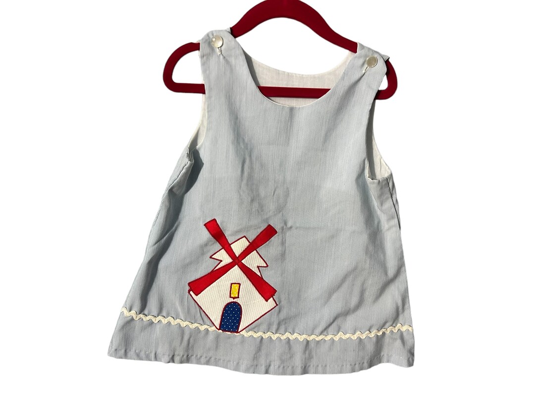 Vintage 70's Sears Windmill Dress 4 T - Etsy