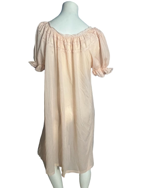 Vintage 60's peach robe lingerie L - Gem