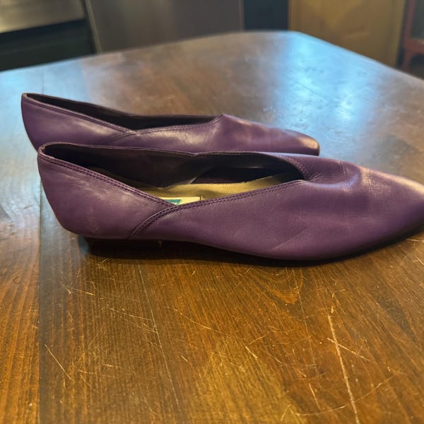 Purple Flat Shoes - Etsy
