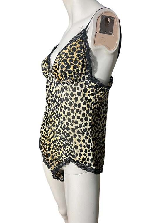 Vintage 70's leopard teddy lingerie L Pandora - Gem