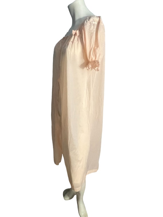 Vintage 60's peach robe lingerie L - Gem