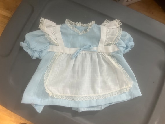 Vintage baby 70's dress 6 mos - Gem