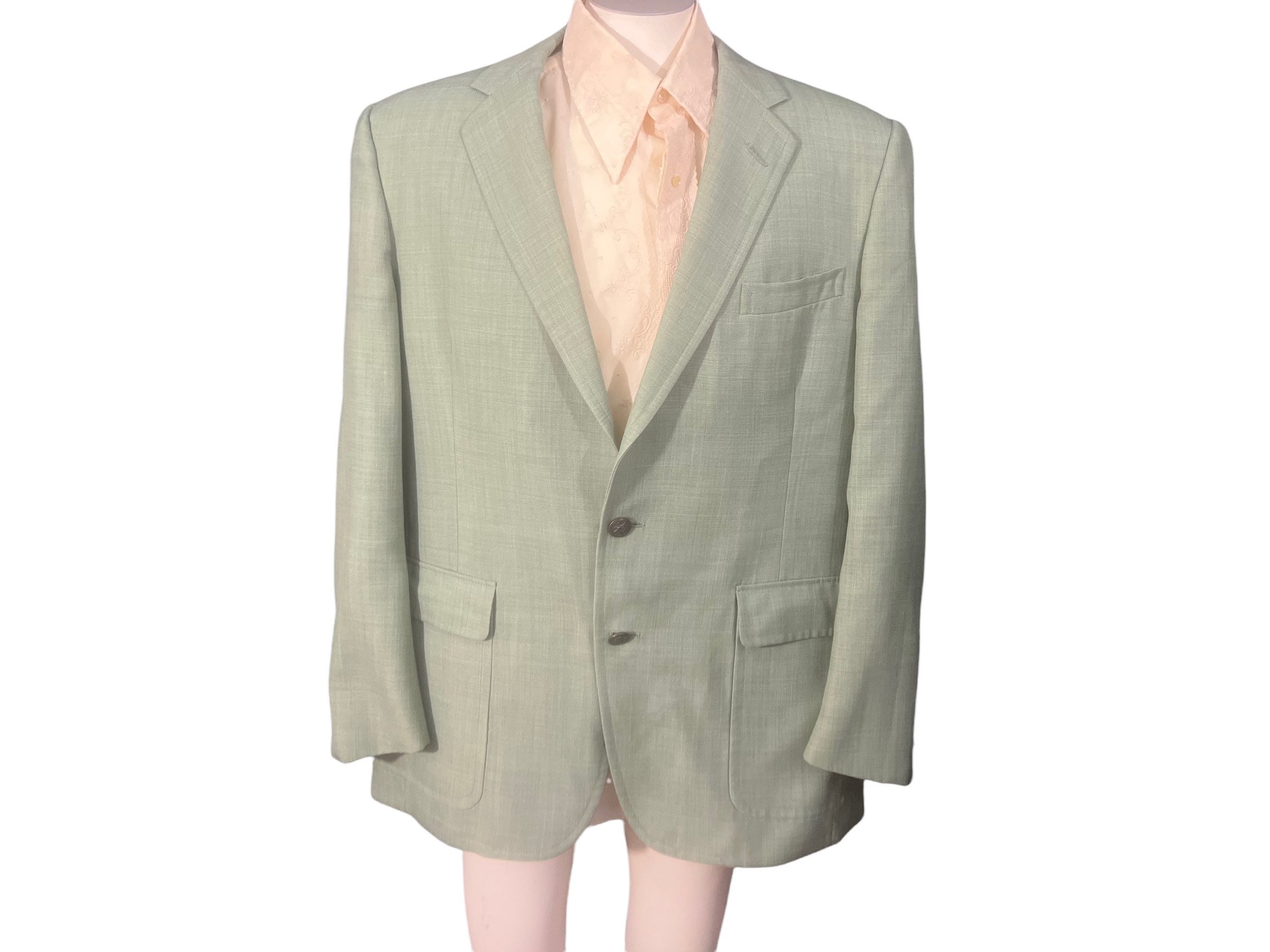 Vintage 70's Green Suit Jacket Jack Nicklaus 44 - Etsy