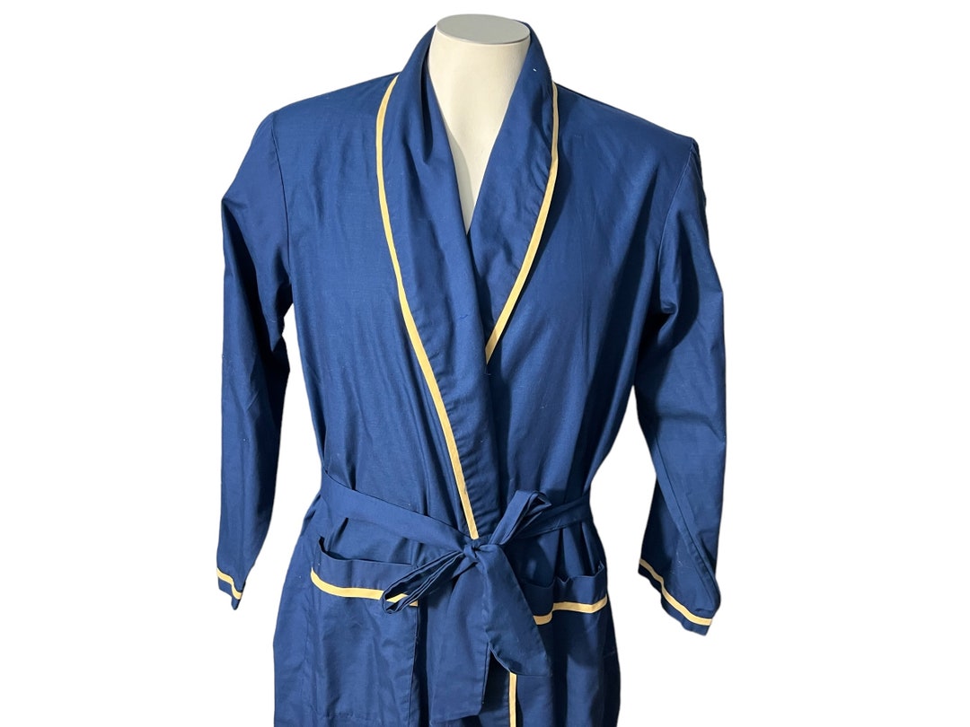 Vintage 60's Siesta Men's Blue Robe M - Etsy