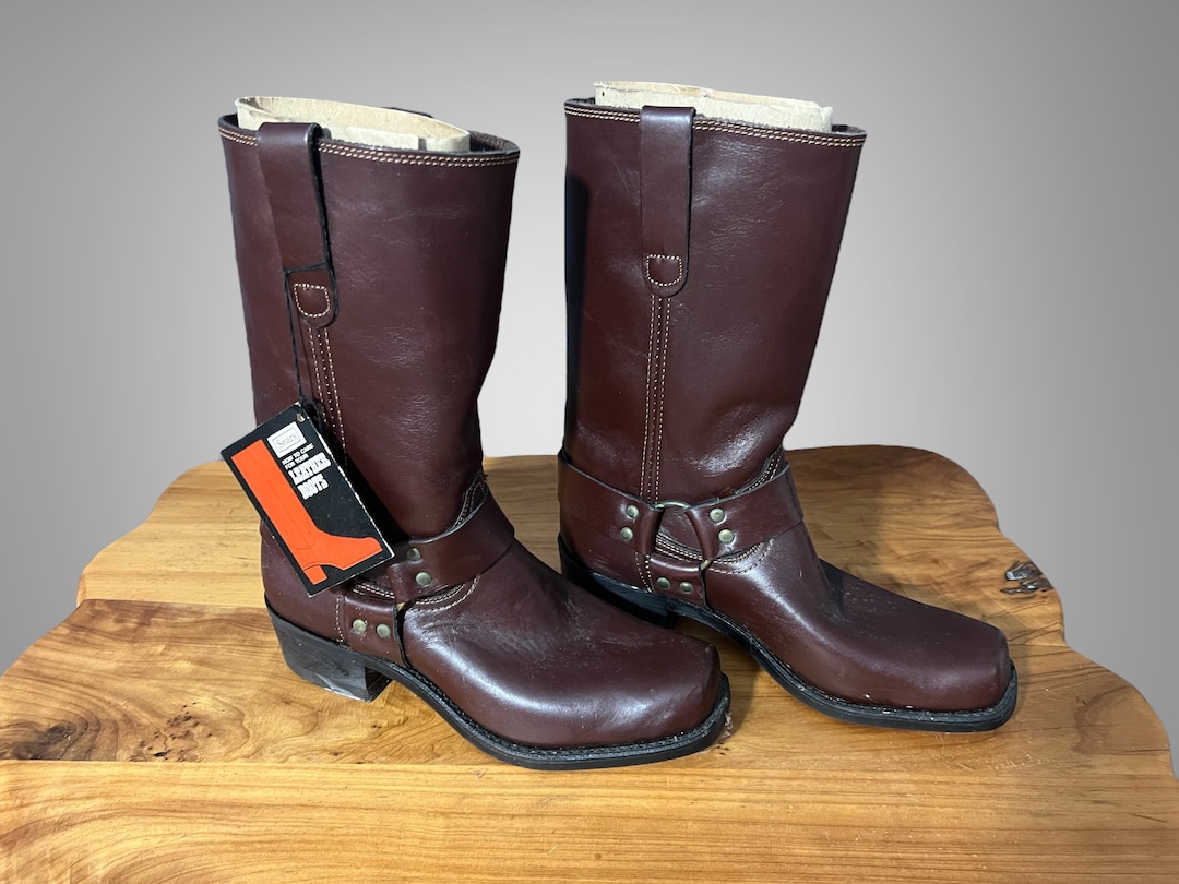 Vintage Dead Stock Sears Brown Harness Boots 8.5 D 10 Women - Etsy