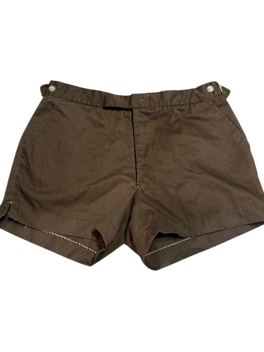 Vintage Men’s 80's Brown Short Shorts 34 - Etsy