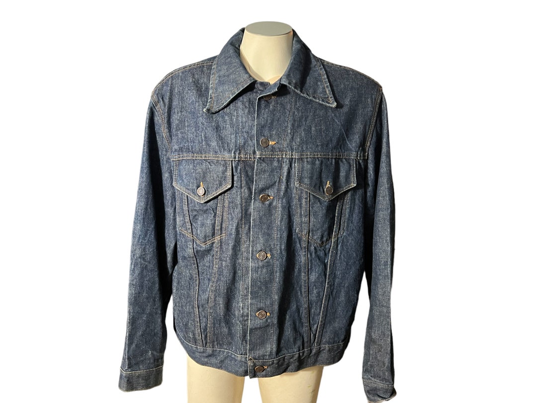 Vintage 70's Jean Jacket XL Sears Jean Joint - Etsy