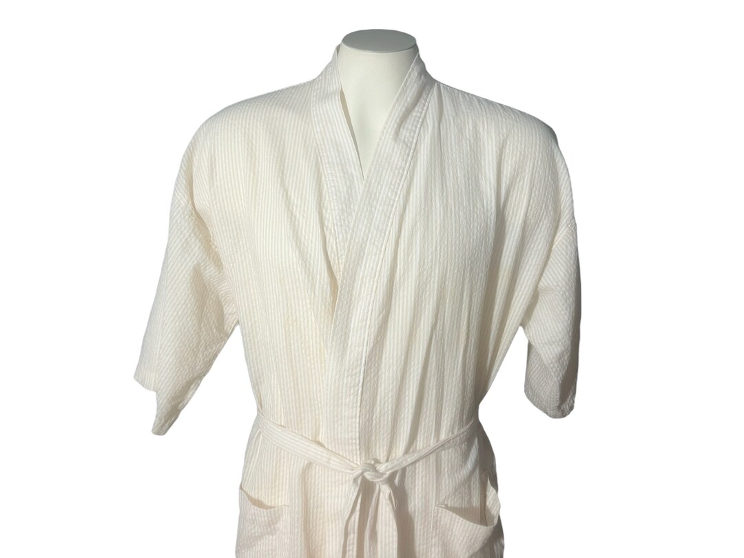 Vintage Diplomat Seersucker Robe One Size - Etsy