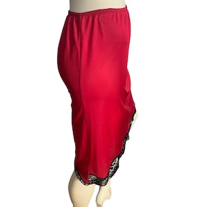 Vintage 80's Red & Black Half Slip Avon S - Etsy