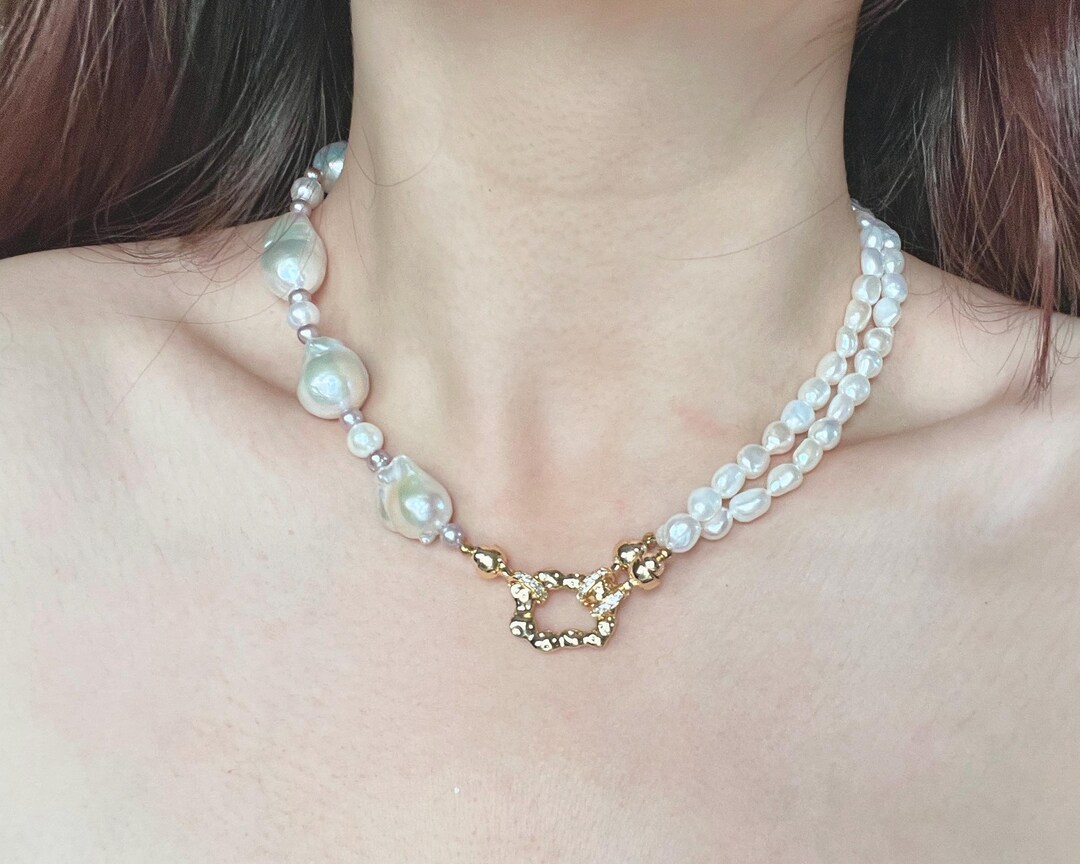 Extra Long Multi-wearing Pearl Necklace, Baroque Freshwater Pearl ...