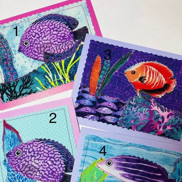 Fabric Greeting Card - Etsy