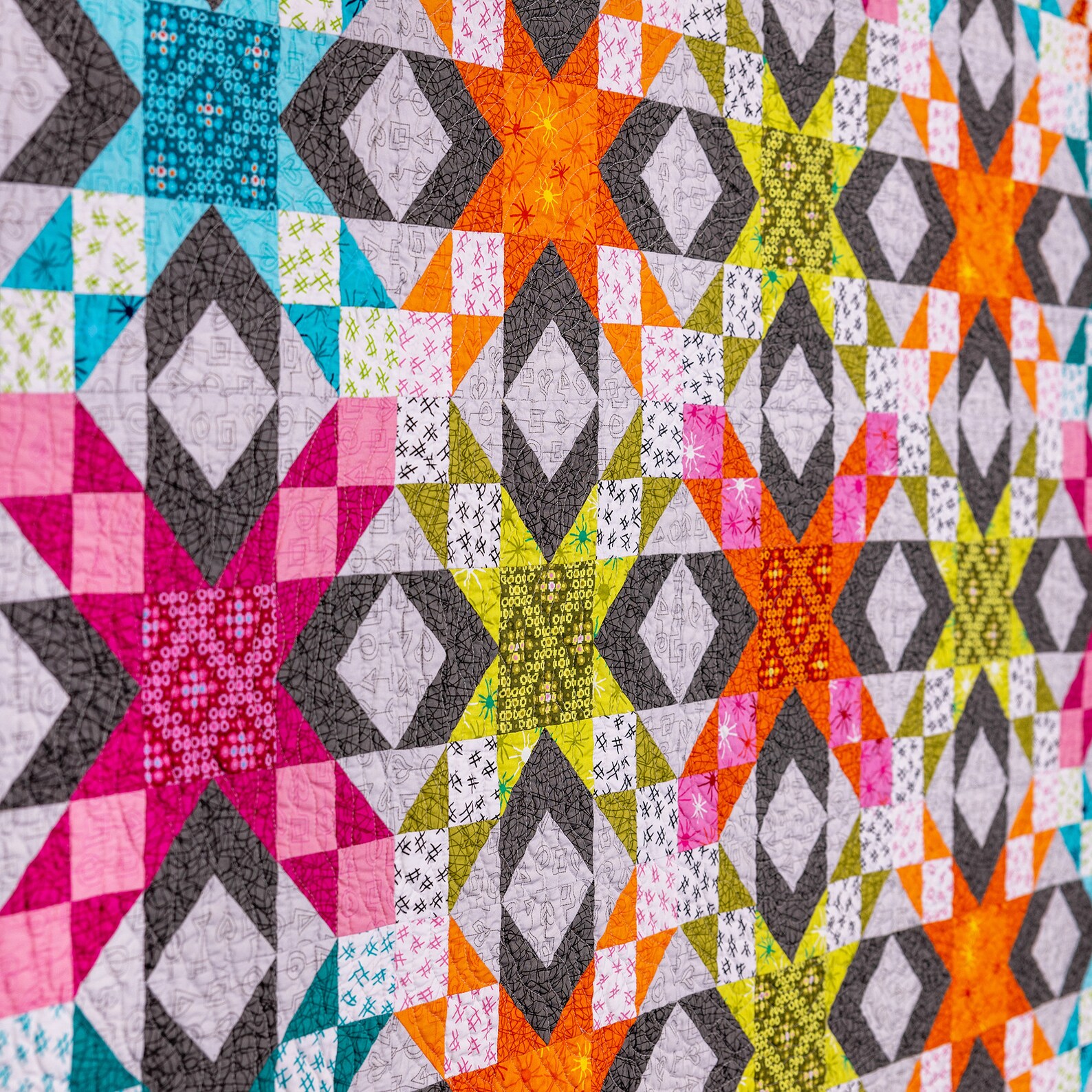 Sparkling Stars Digital Quilt Pattern by Christa Watson of ...