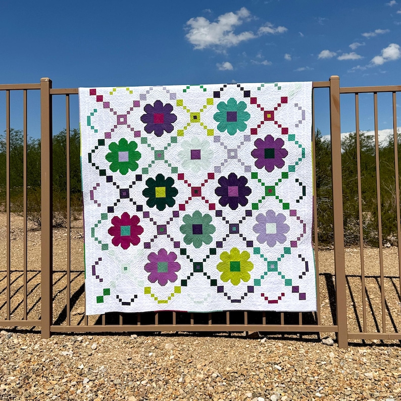 Daisy Chain Digital Quilt Pattern by Christa Watson of Christaquilts - Etsy