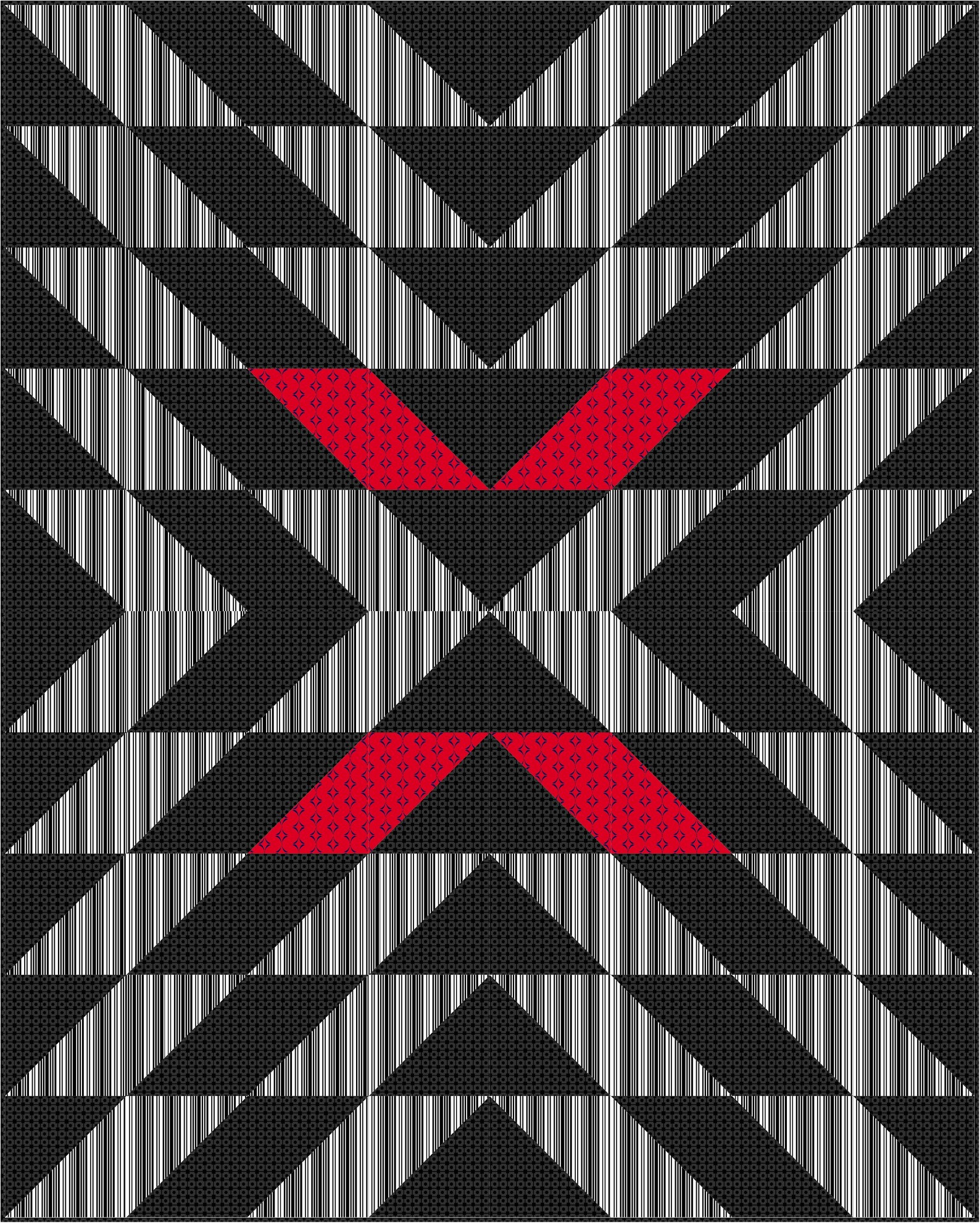 Modern X Digital Quilt Pattern by Christa Watson of Christaquilts - Etsy