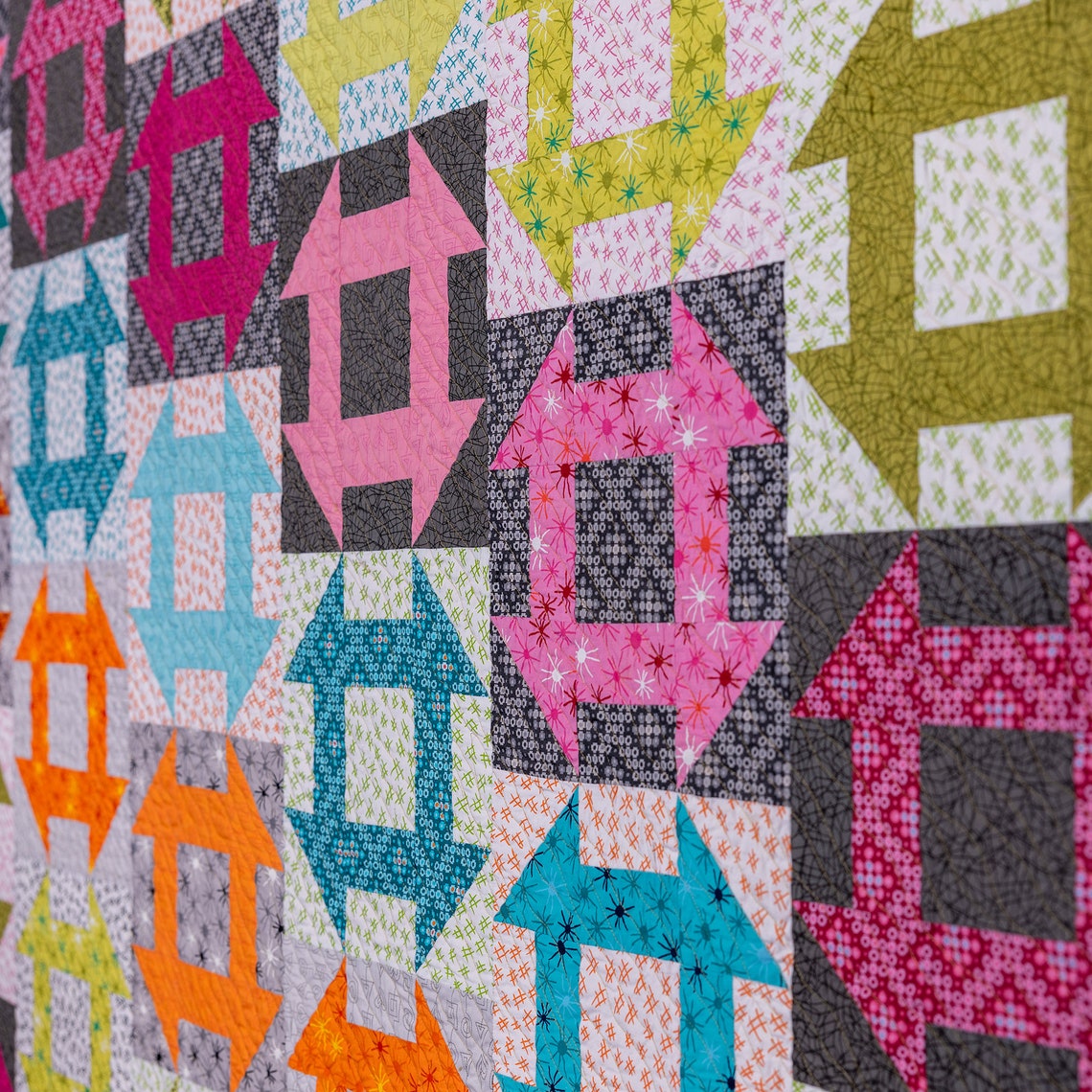 Churn Dash Slide Digital Quilt Pattern by Christa Watson of ...