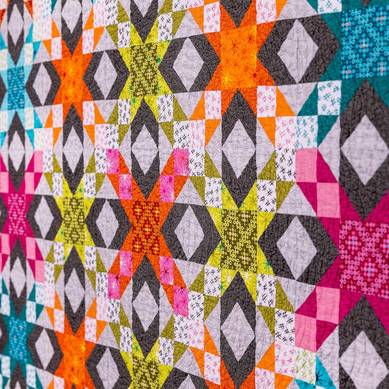 Sparkling Stars Digital Quilt Pattern by Christa Watson of ...