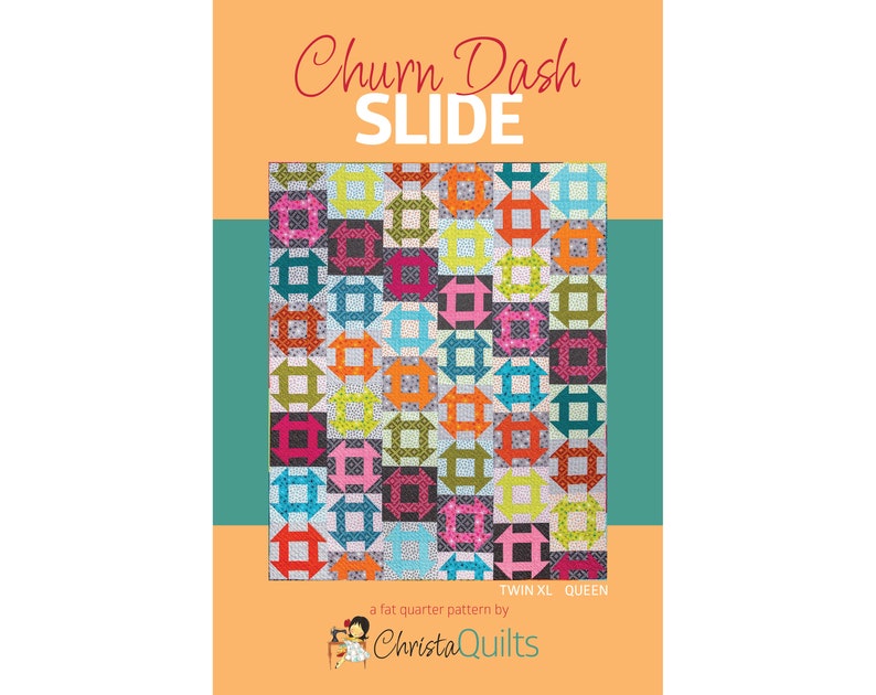 Churn Dash Slide Digital Quilt Pattern by Christa Watson of ...