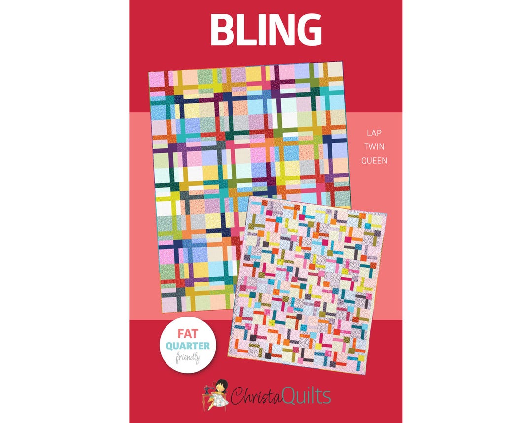 Bling Digital Quilt Pattern by Christa Watson of Christaquilts - Etsy