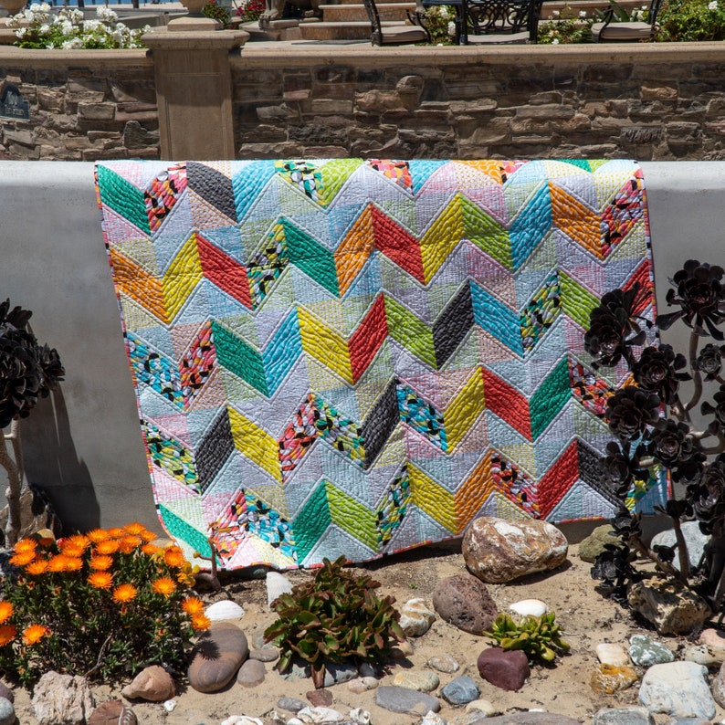 Charming Chevrons Digital Quilt Pattern by Christa Watson of - Etsy