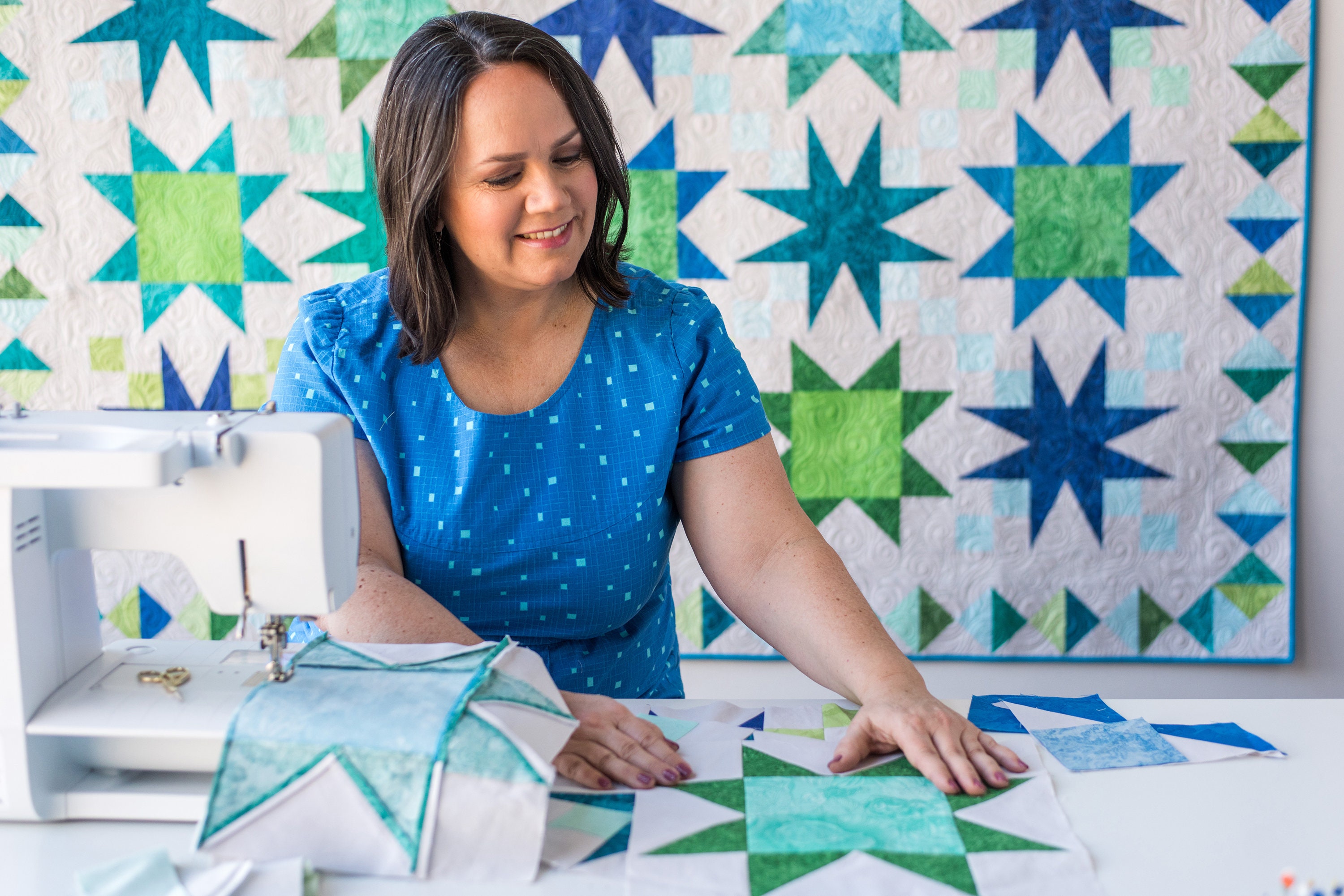 Starry Path Digital Quilt Pattern by Christa Watson of Christa Quilts ...