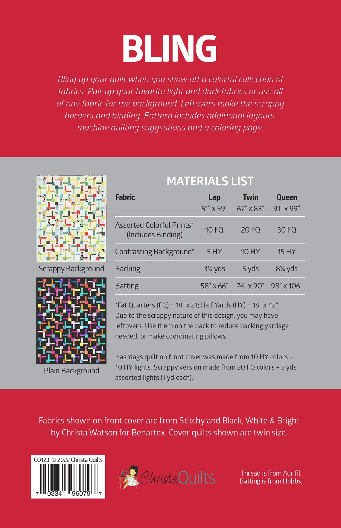 Bling Digital Quilt Pattern by Christa Watson of Christaquilts - Etsy