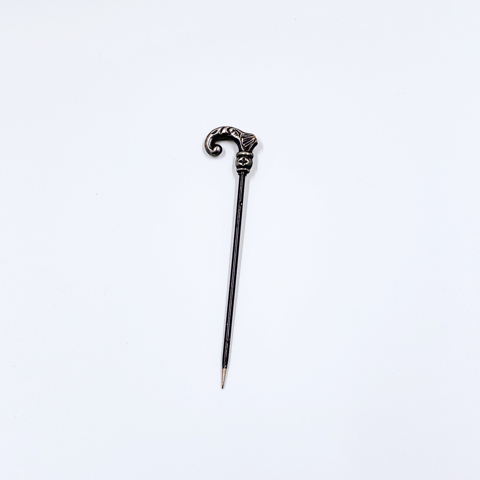 Antique Walking Cane Stick Pin Sterling Silver Cane Tie Pin - Etsy