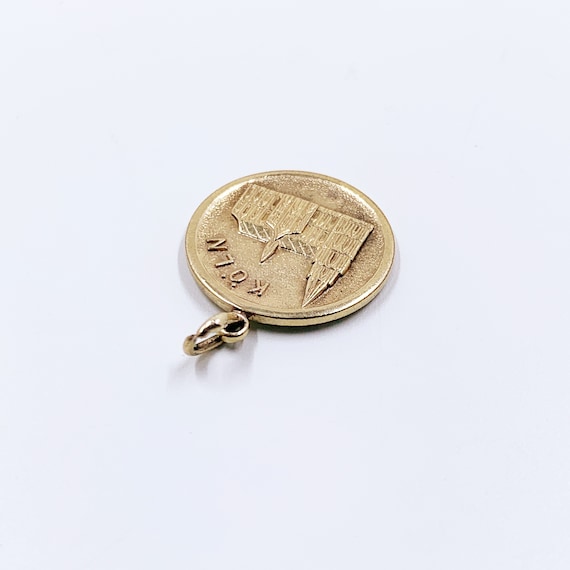 Vintage 8K Koln Kölner Dom Charm, 8K Gold Cologne Cat… - Gem