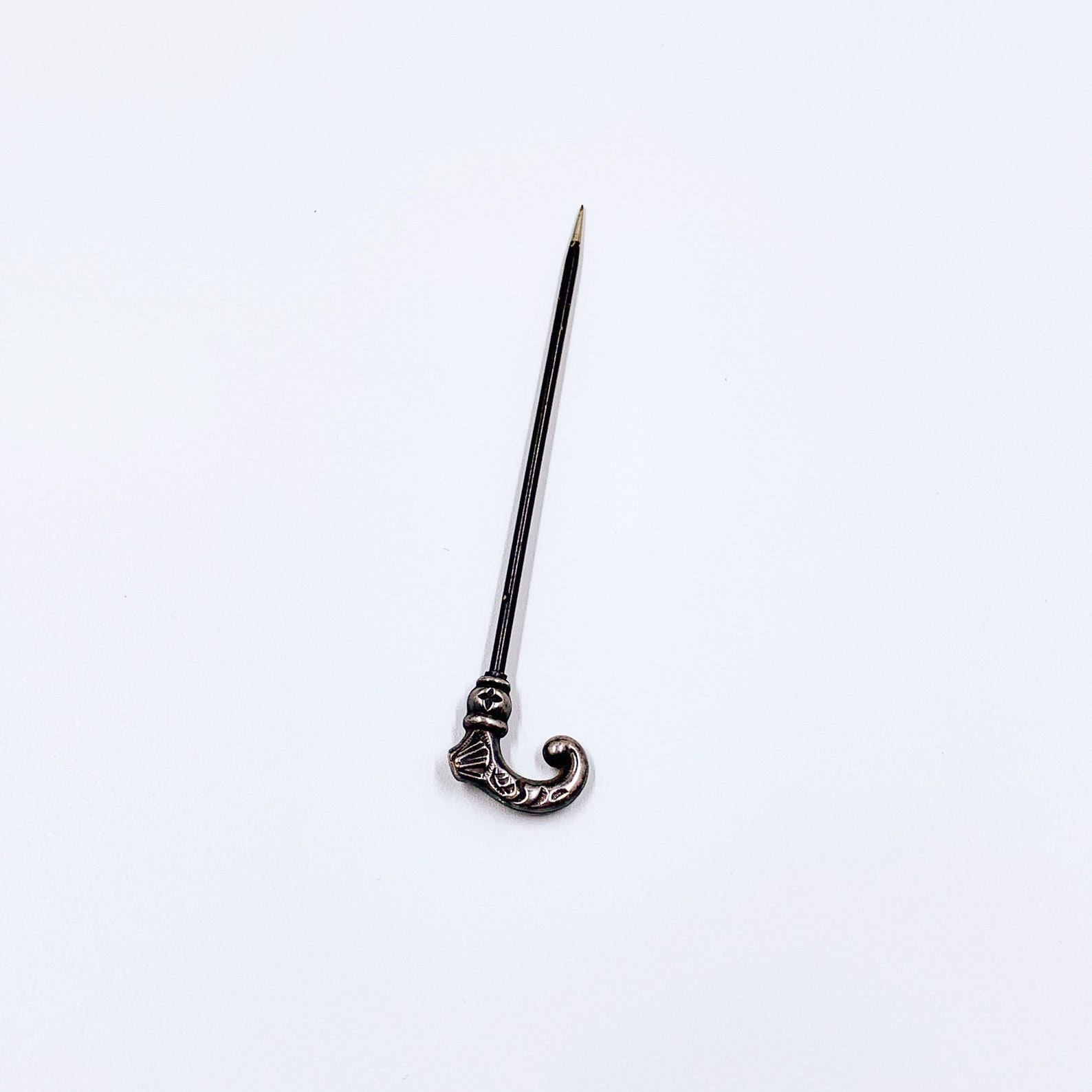 Antique Walking Cane Stick Pin Sterling Silver Cane Tie Pin - Etsy