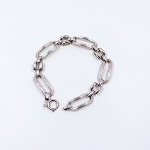 Vintage Sterling Silver Textured Fancy Link Bracelet | Forstner ...