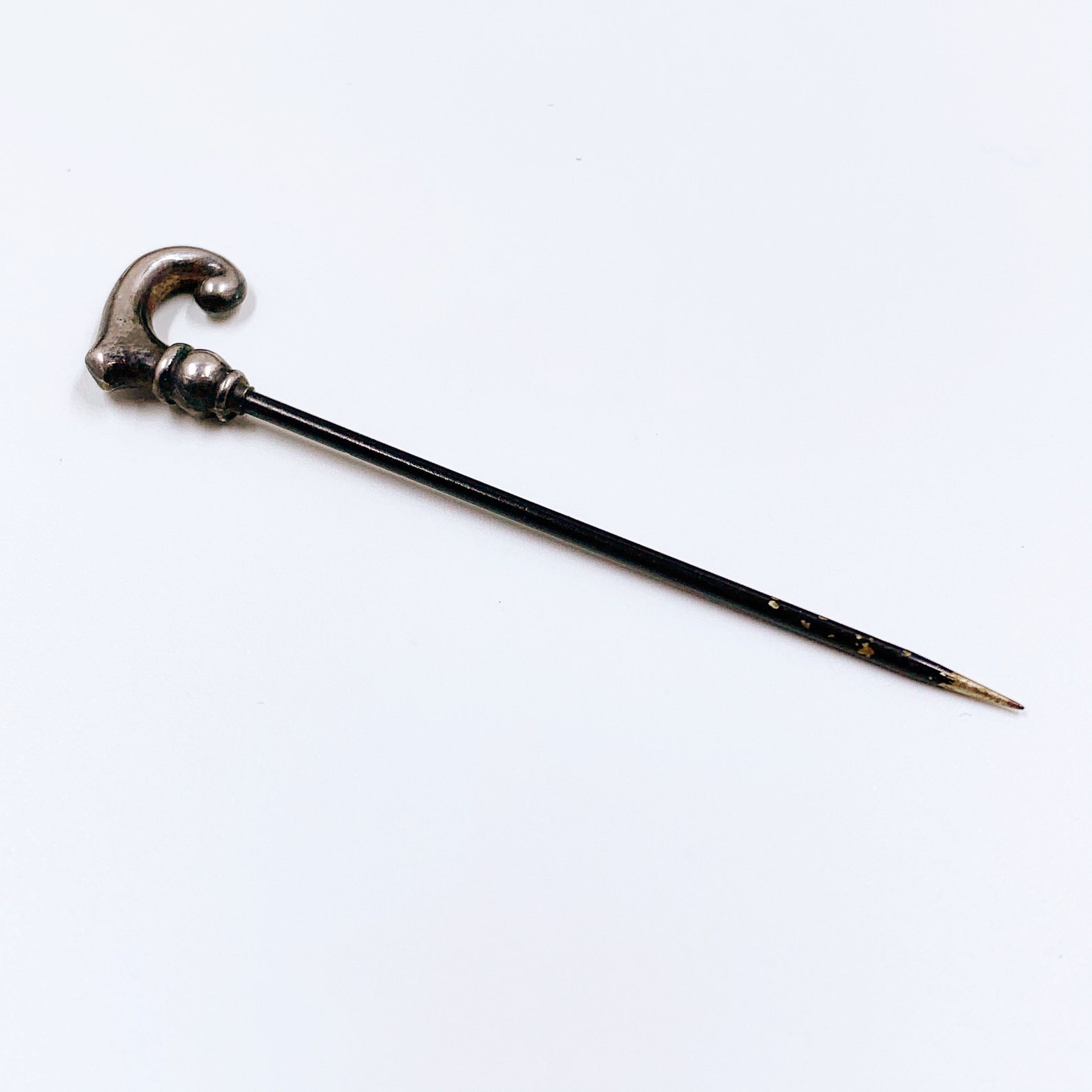 Antique Walking Cane Stick Pin Sterling Silver Cane Tie Pin - Etsy