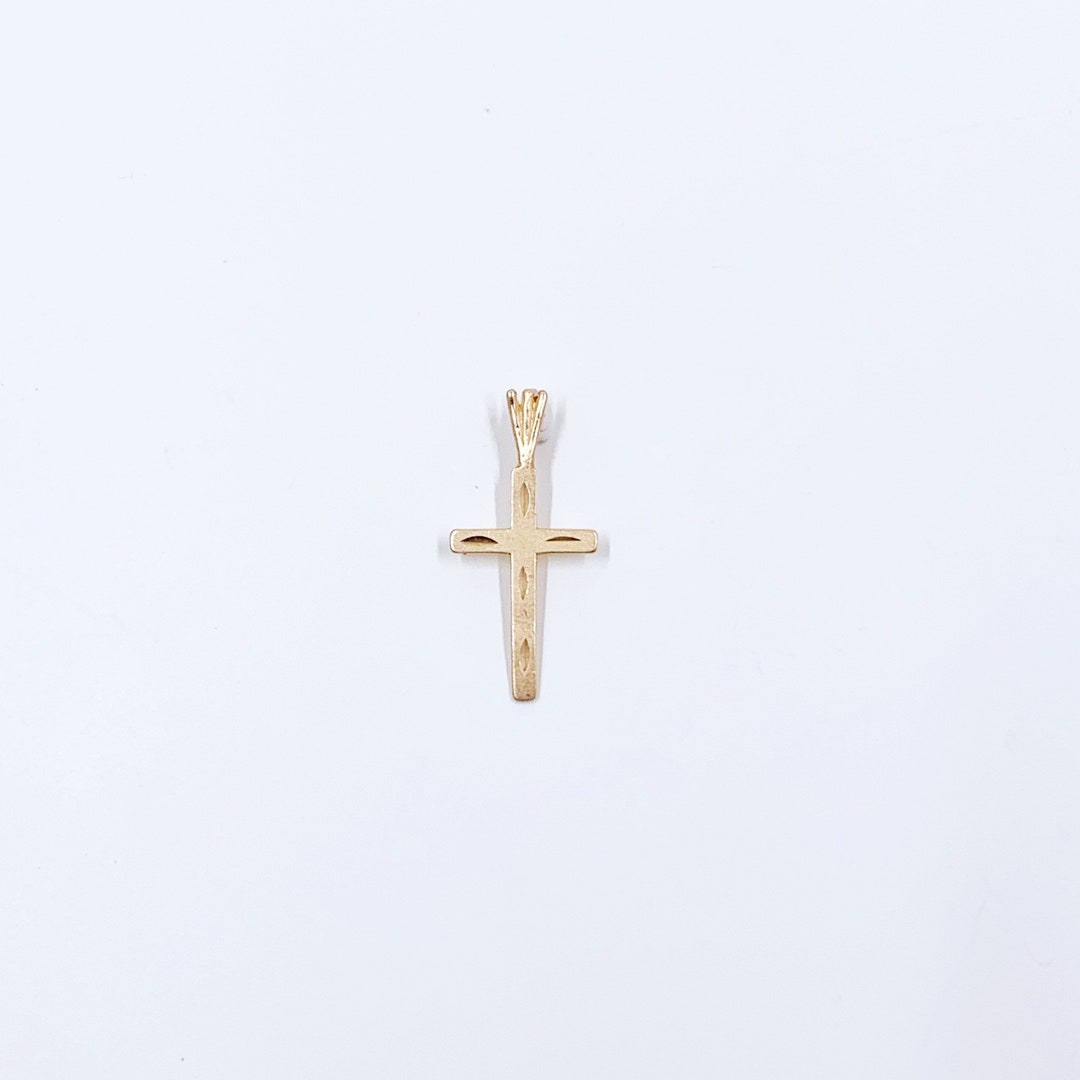 Vintage 14k Michael Anthony Cross Pendant, 14k Cross Charm - Etsy