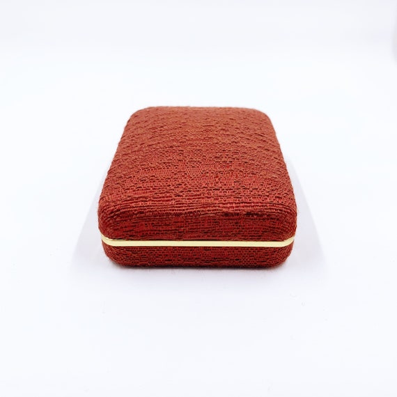 Vintage Wilson's Jewelry Box: Brown Velvet Necklace D… - Gem