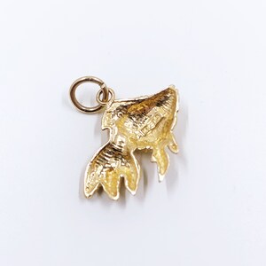 Estate 14k Gold Textured Fish Charm - Etsy