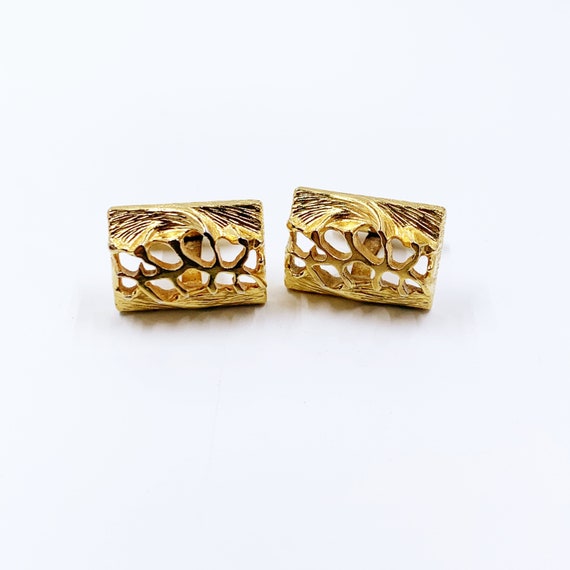 Vintage Dolan Bullock Vermeil Cufflinks: Modernist DB… - Gem