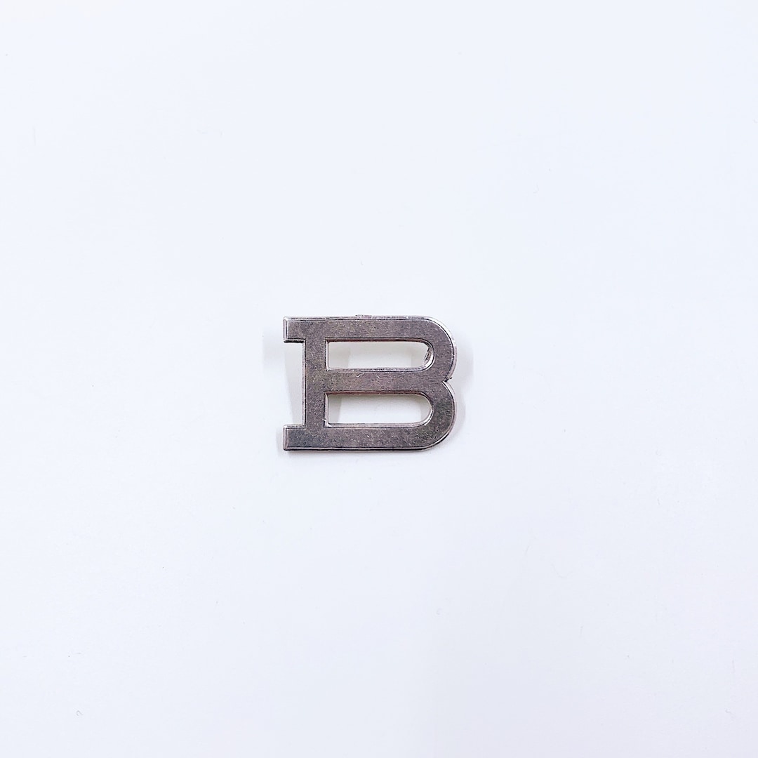 Antique Silver Letter B Monogram Brooch - Etsy