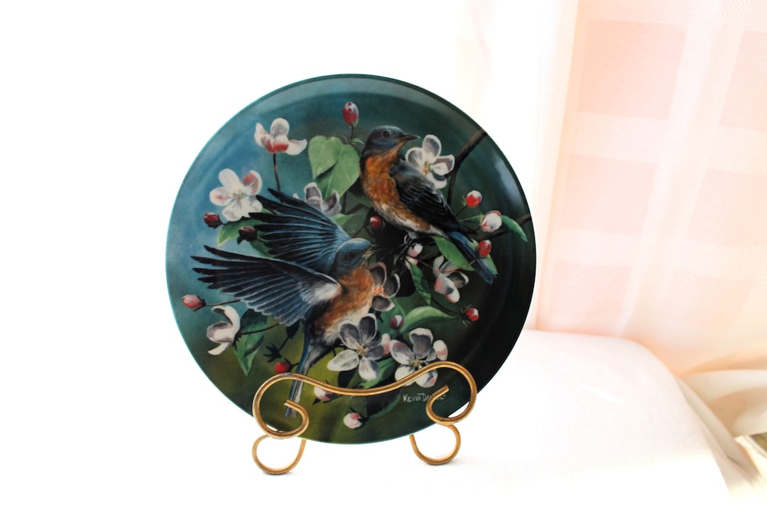 Edwin M. Knowles "the Bluebird" Collector Plate, 1985, Birds of Your ...