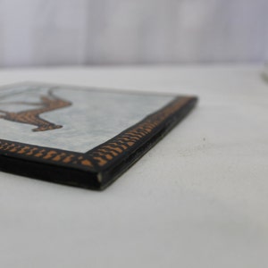 Vintage Cheetah Hand Painted Ceramic Tile Trivet - Etsy