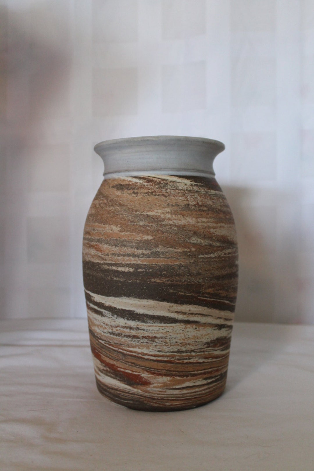 SALE Large Hand Thrown Southwestern Style Vase, Craig Roberts Pottery ...