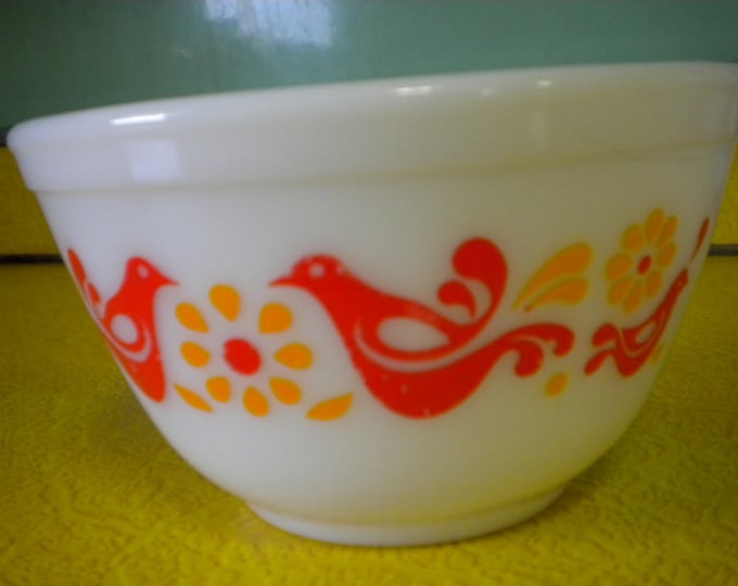 Vintage Pyrex Friendship Pattern 401 Bowl With Chicken Design 1.5 Pint ...