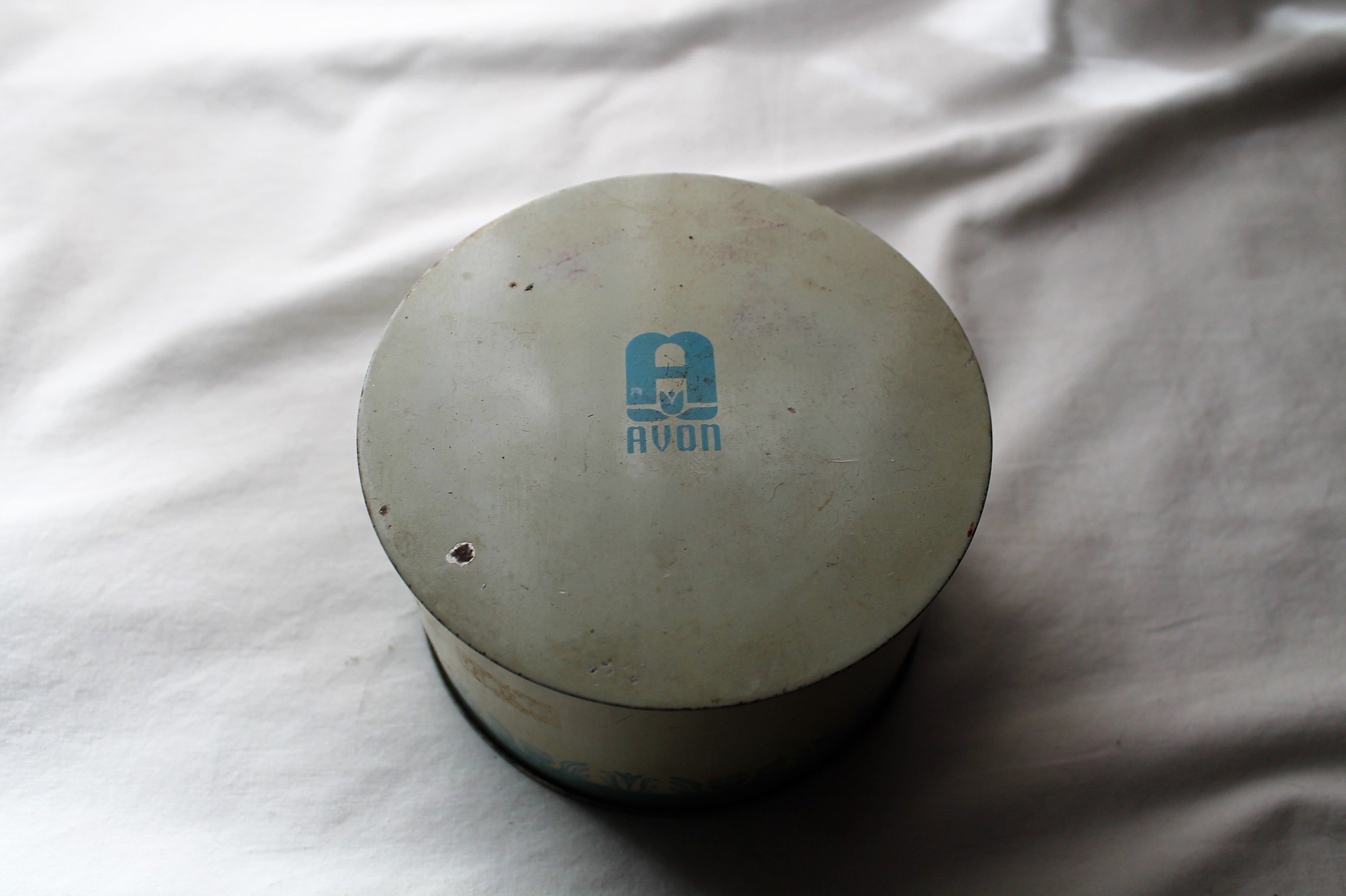 Vintage AVON Dusting Powder Tin 1936 Half Full With Puff - Etsy