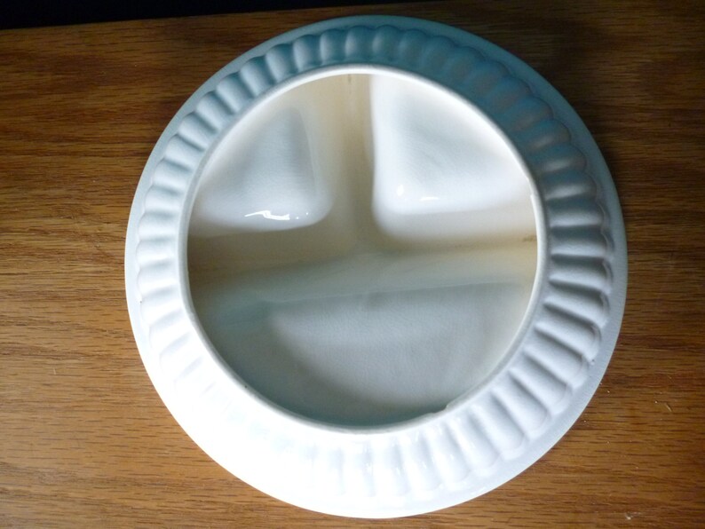 Mid Century Little Boy Blue Divided China Baby Dish | Etsy