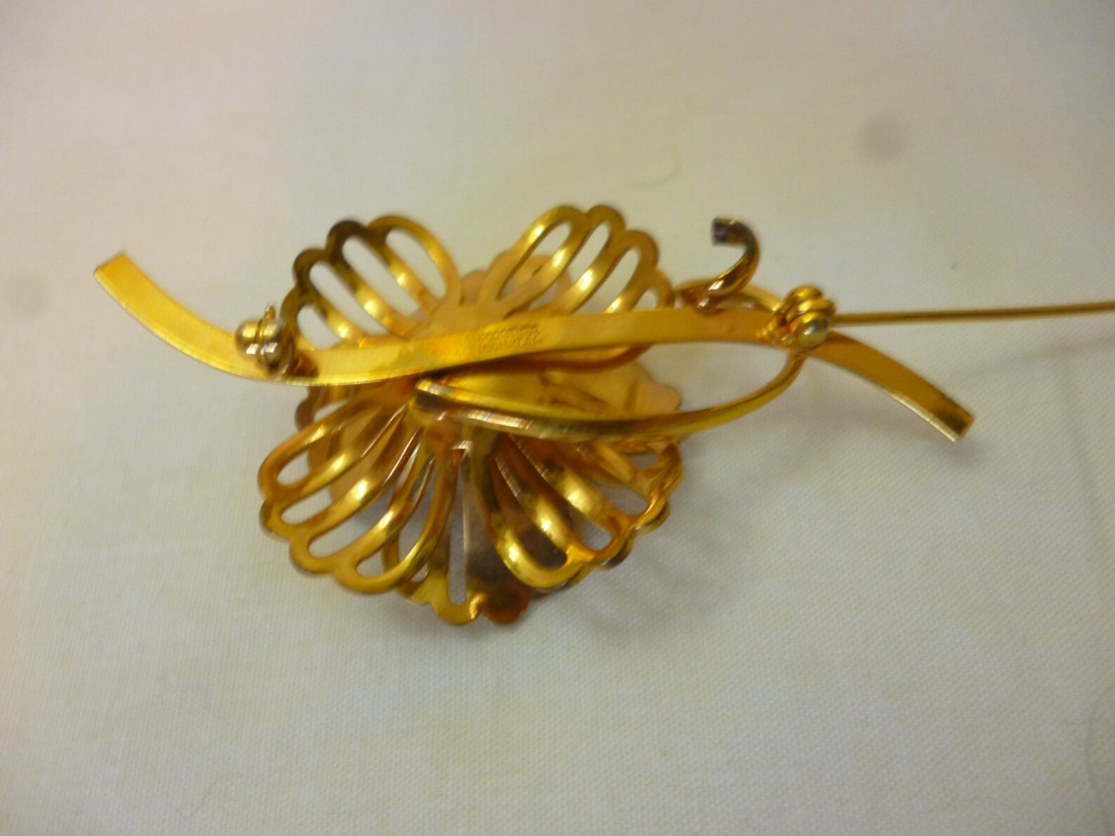 Vintage FORSTNER Flower Brooch 12K GF - Etsy