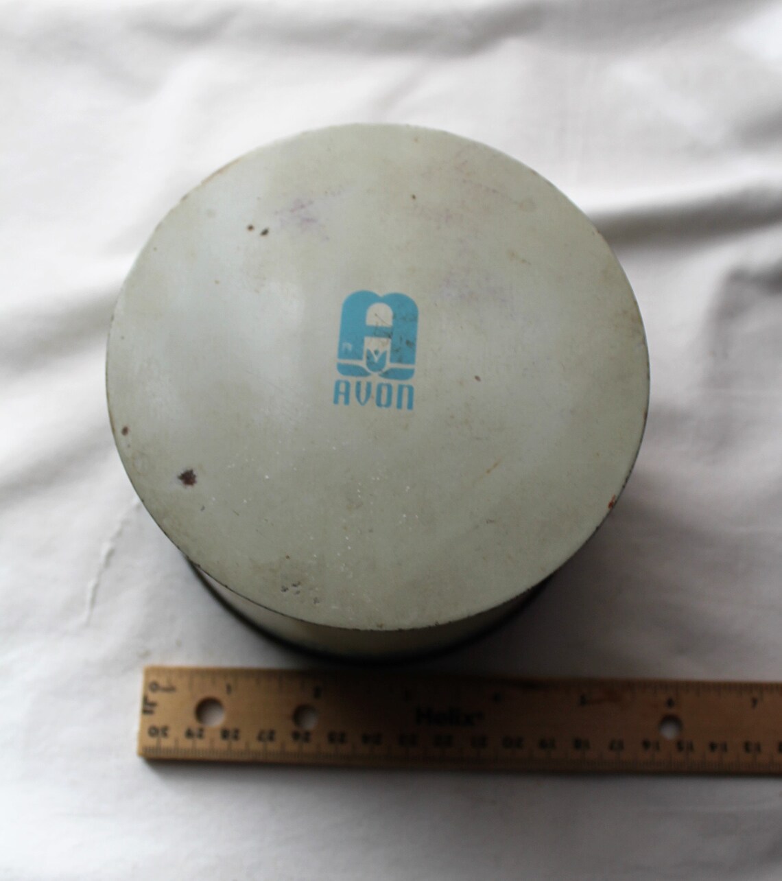 Vintage AVON Dusting Powder Tin 1936 Half Full With Puff - Etsy