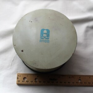 Vintage AVON Dusting Powder Tin, 1936, Half Full With Puff - Etsy